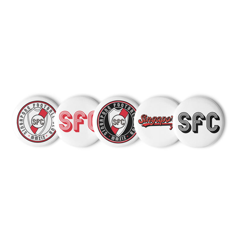 Set of SFC pin buttons – Singapore Football Club